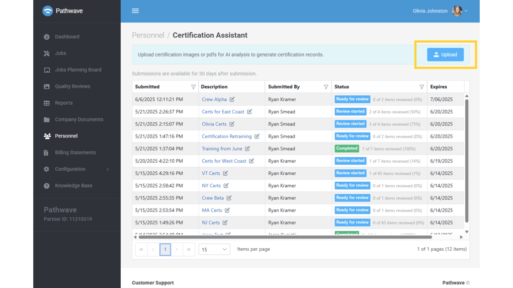 Certification Assistant