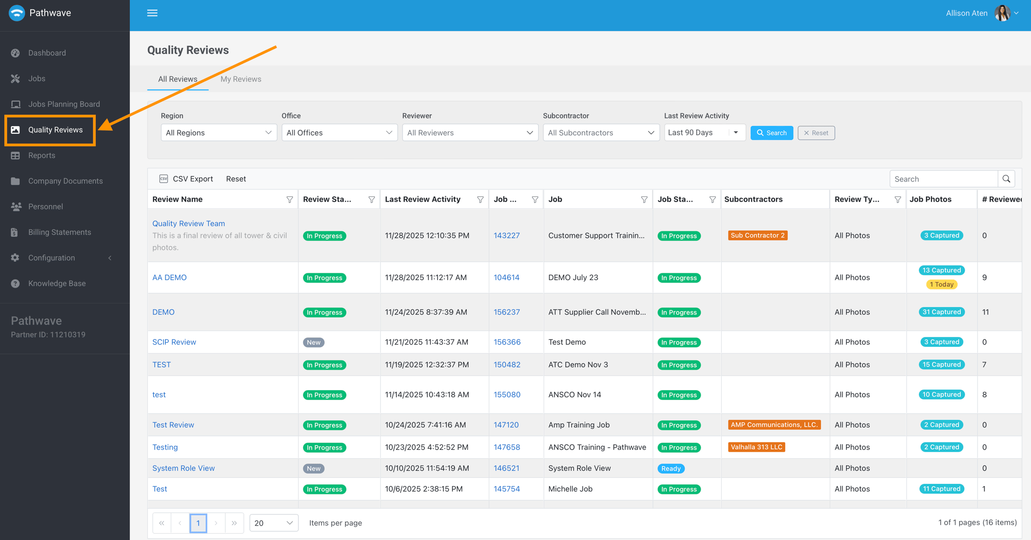 3.1 Using the Quality Review Dashboard