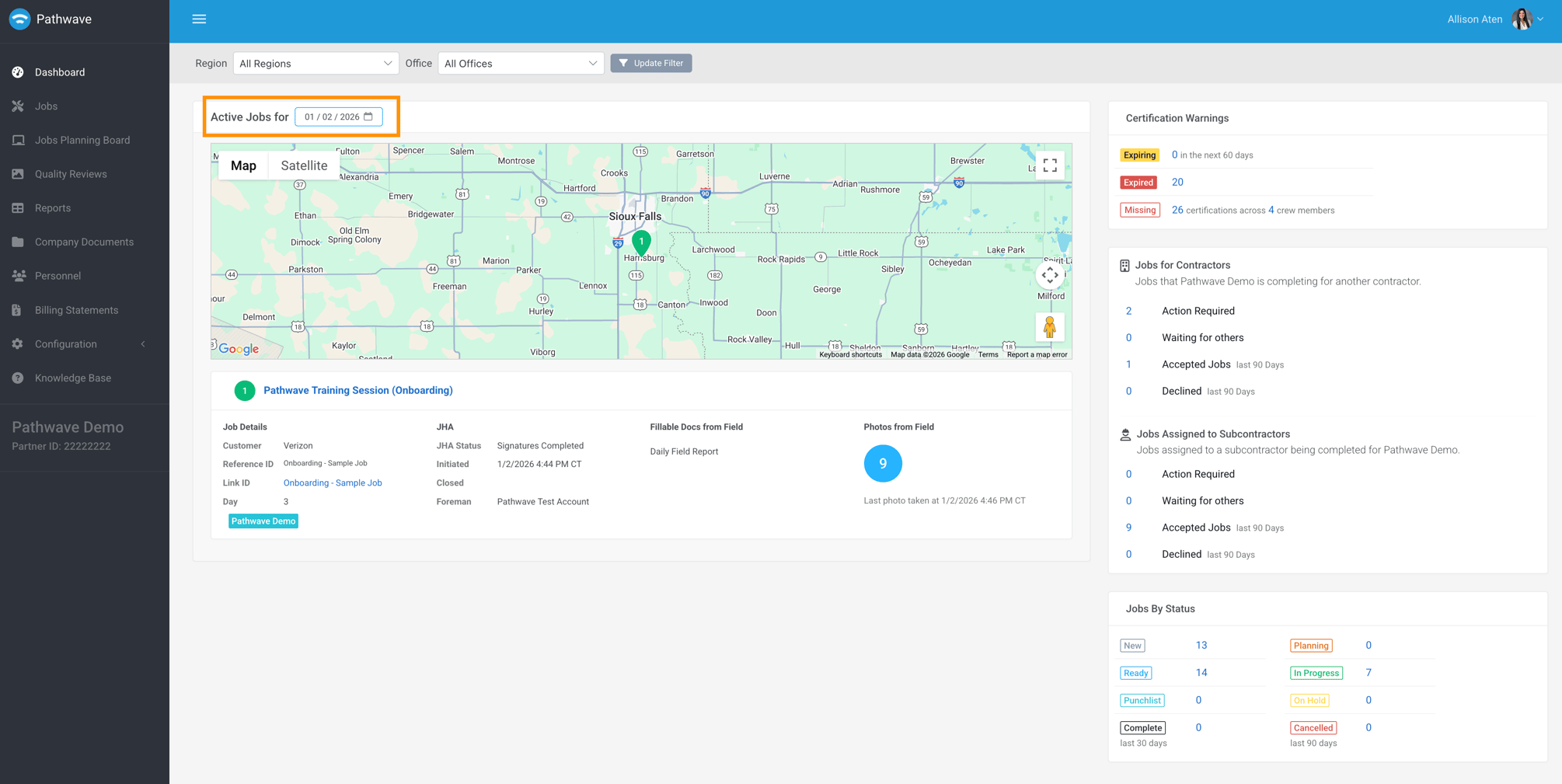 Pathwave Dashboard & Real-Time Visibility